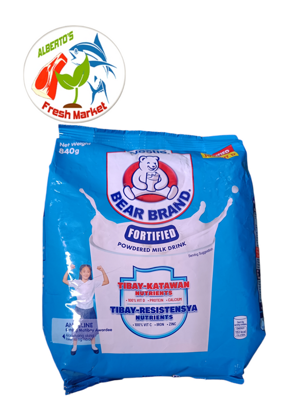 BEAR BRAND FORTIFIED POWDERED MILK DRINK 840 grams – Alberto's Fresh Market